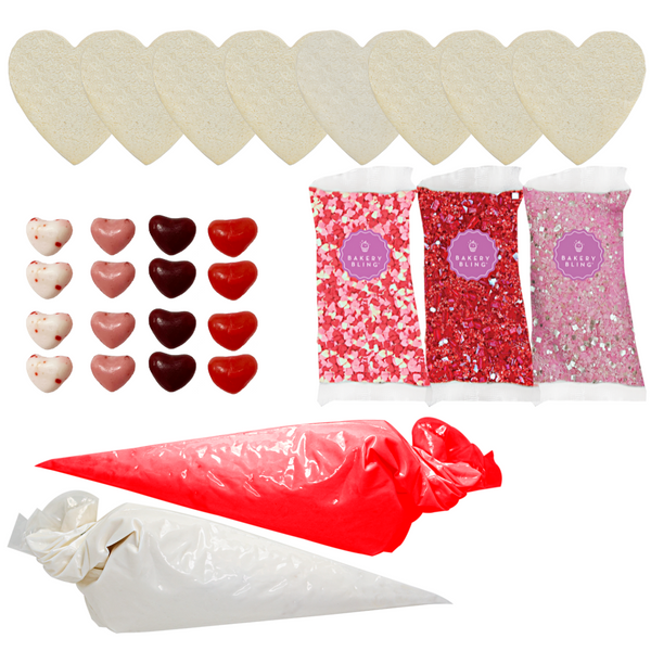 Sugar Heart Designer Cookie Kit – Bakery Bling